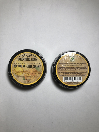 1oz Natural Salve – Unscented – 250mg CBD – Tin – Frontier CBDs